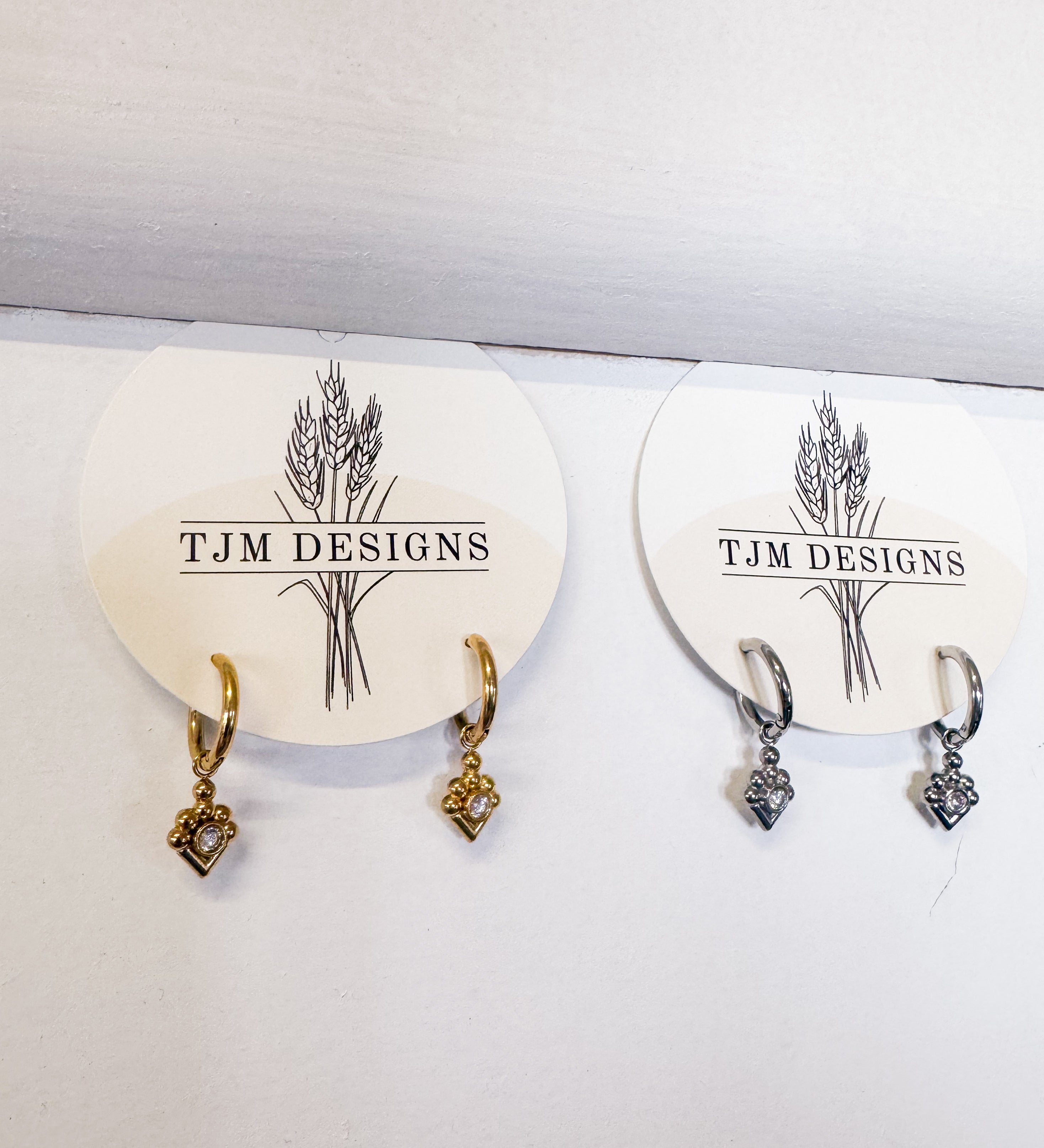 Ava Huggies Silver Plated | TJM Designs