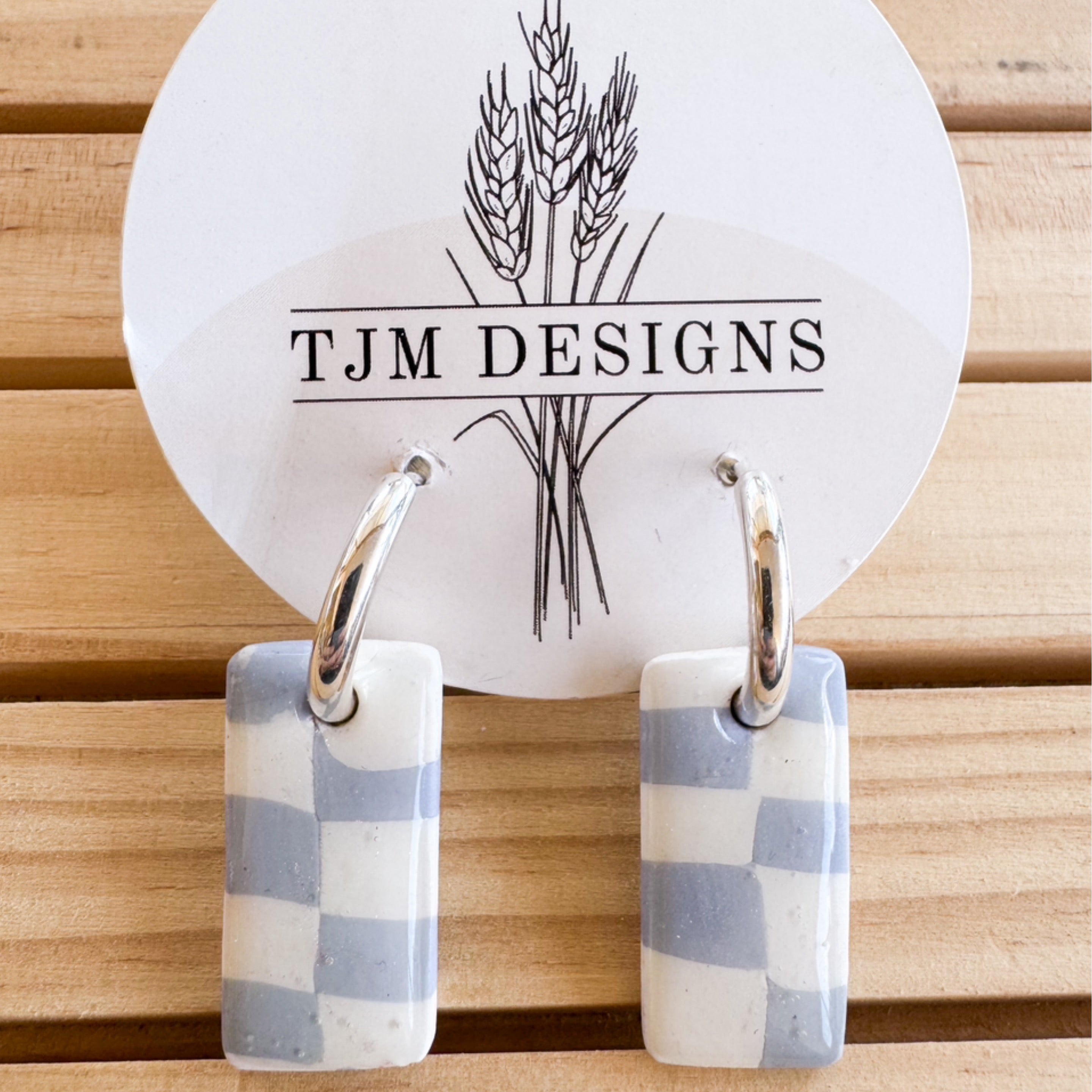 Blue White Checkered Huggies | TJM Designs